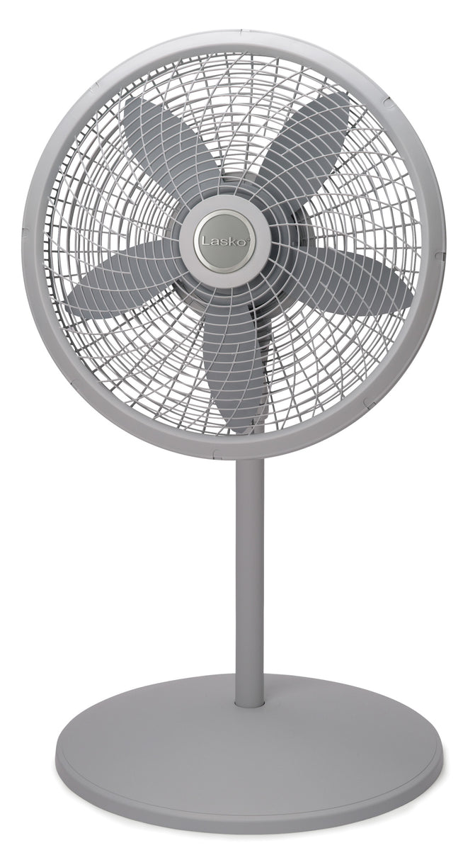 Lasko 18" Adjustable Cyclone Pedestal Fan with 3 Speeds, S18900, White