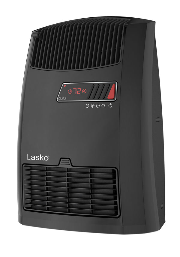 Lasko 1500W Electric Ceramic Space Heater with Timer and Thermostat, C ...