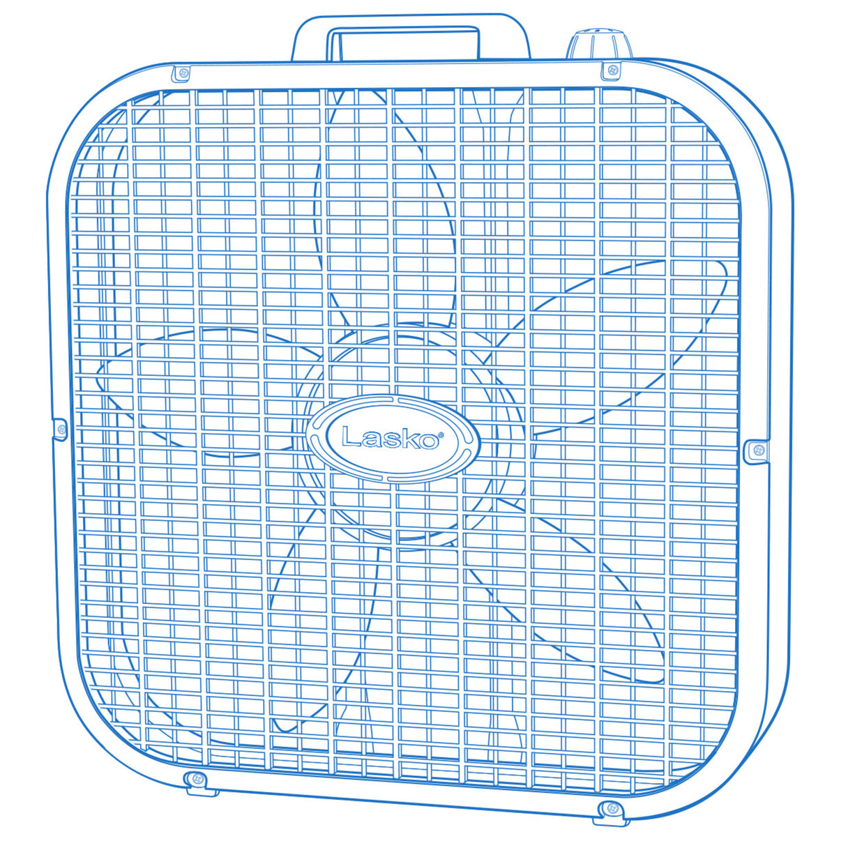 Lasko 20" 3-Speed Box Fan with Save Smart, 3733, White – Lasko Heaters ...