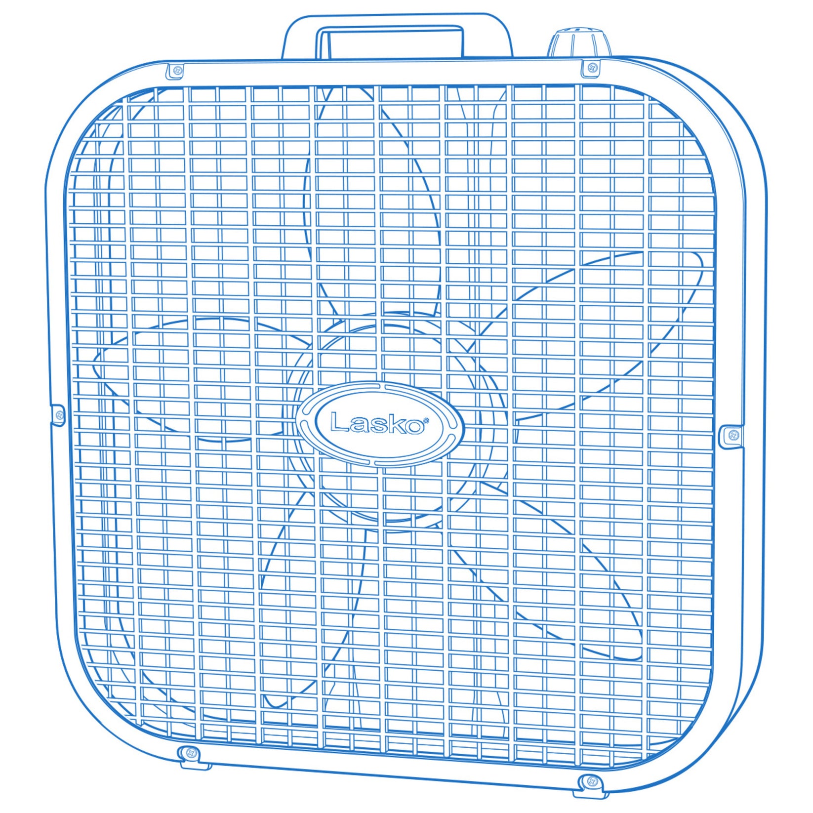 Lasko 20" 3-Speed Box Fan with Save Smart, 3733, White – Lasko Heaters ...