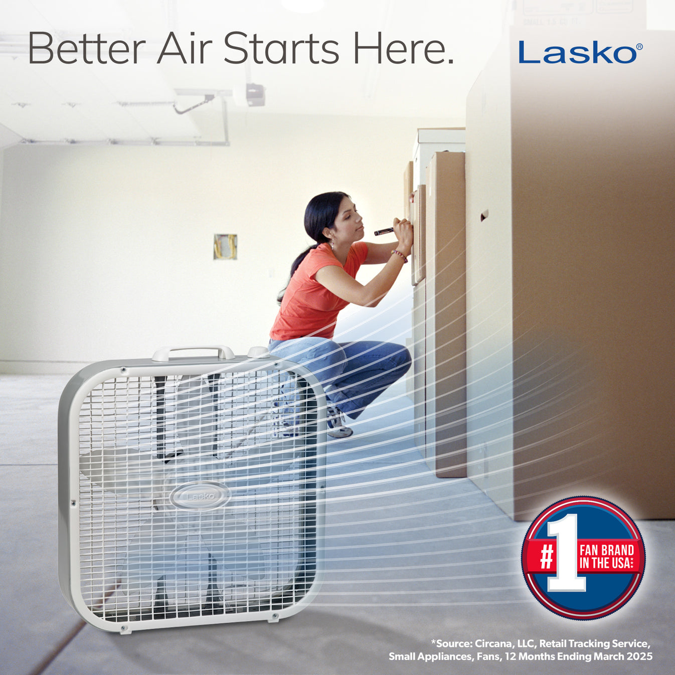 Lasko B20201 20" Box Fan with Save-Smart Technology – Lasko Products LLC