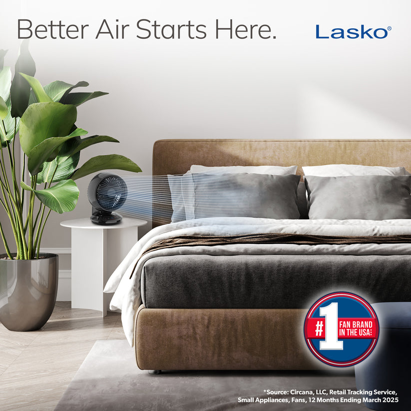 Lasko A12558 Whirlwind 7" Orbital Motion 3-Speed Air Circulator Fan: b ...