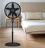 Lasko 18" 3-Speed Oscillating Cyclone Pedestal Fan with Remote and Tim