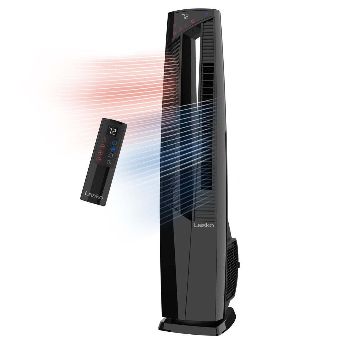 Lasko 1500W Electric Oscillating All Season Tower Fan and Space Heater ...