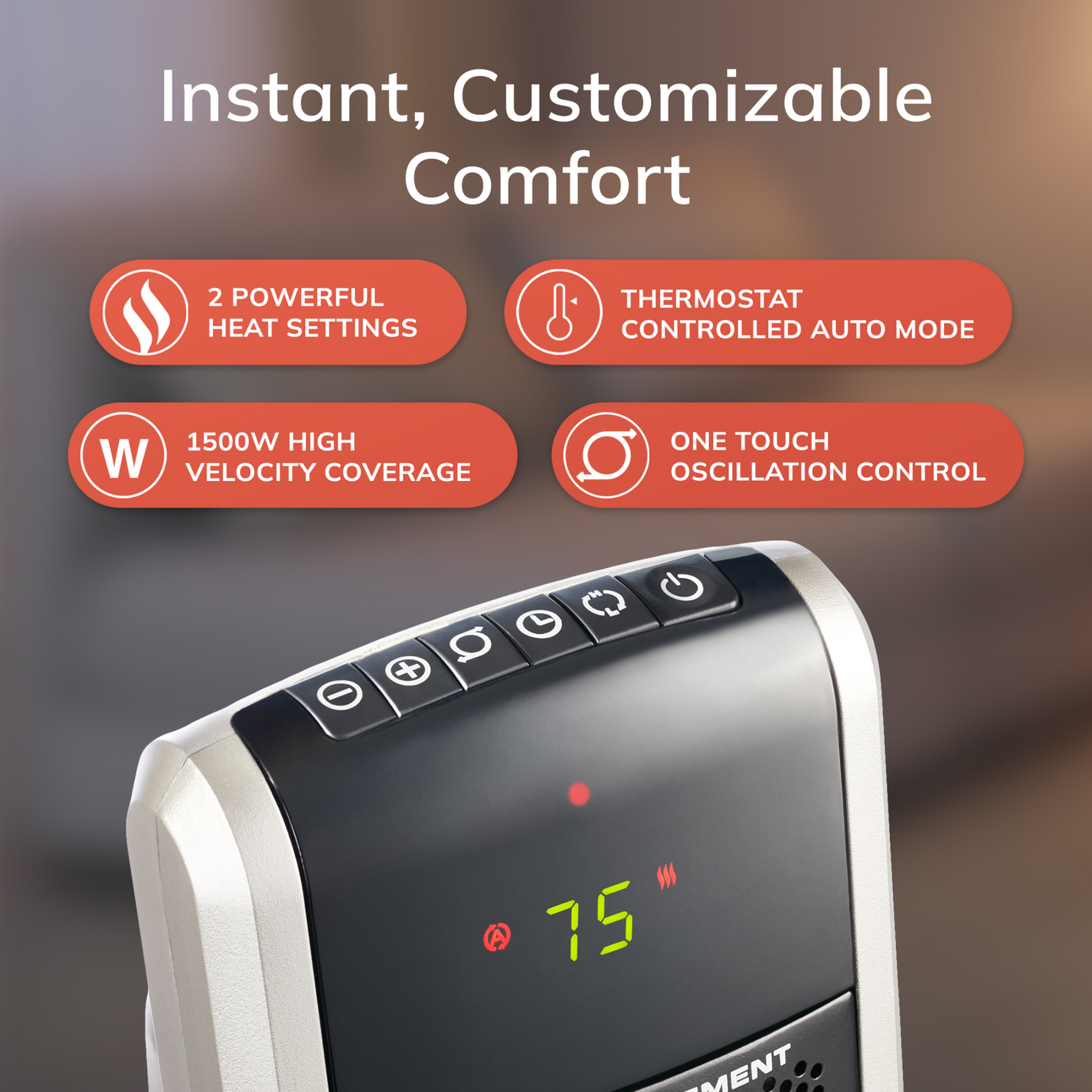 Lasko 5586 1500W Digital Ceramic Tower Space Heater with Remote – Lasko ...