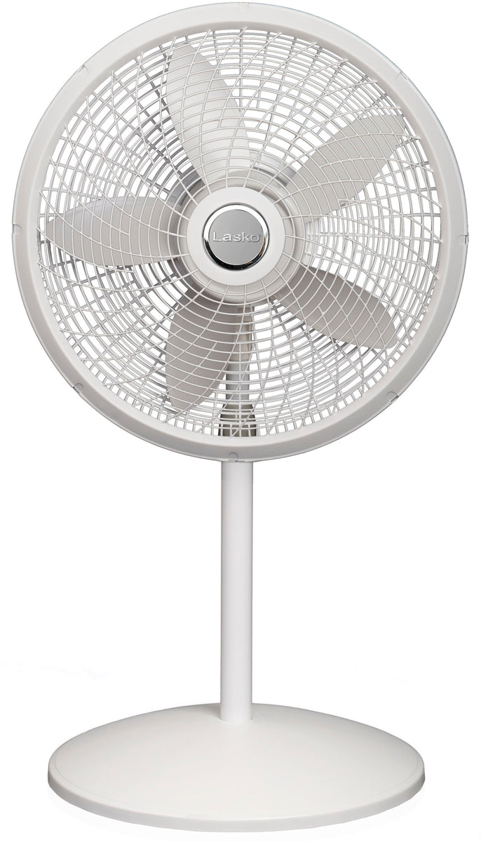 Lasko 18" Cyclone® 3-Speed Adjustable Pedestal Fan, 1825, White