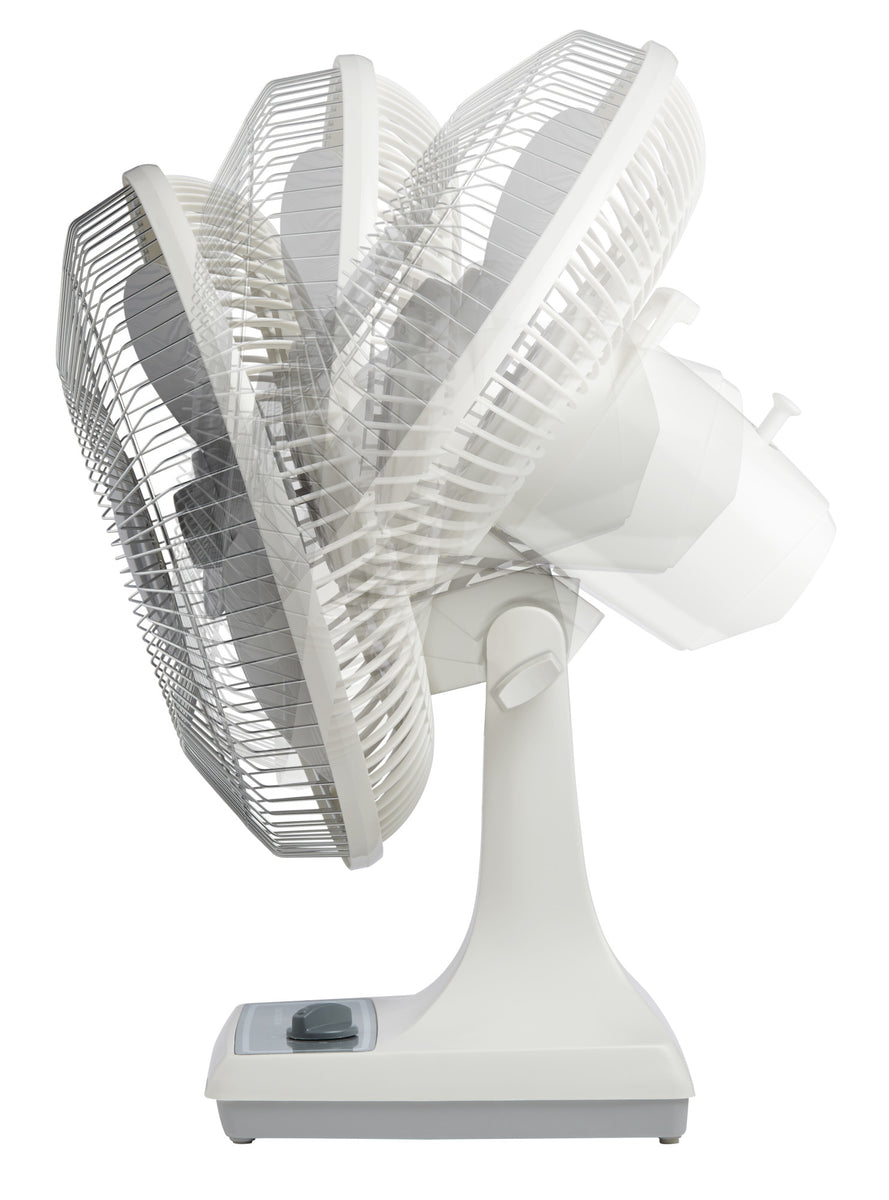 Lasko 12" Oscillating Table Fan, 3150G, White