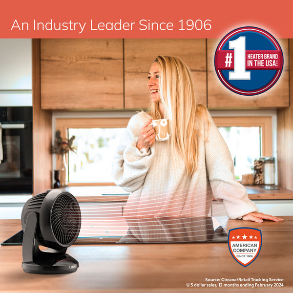 Lasko CS12350 Whirlwind Orbital Oscillation Ceramic Space Heater with – Lasko Heaters, Fans, Air ...
