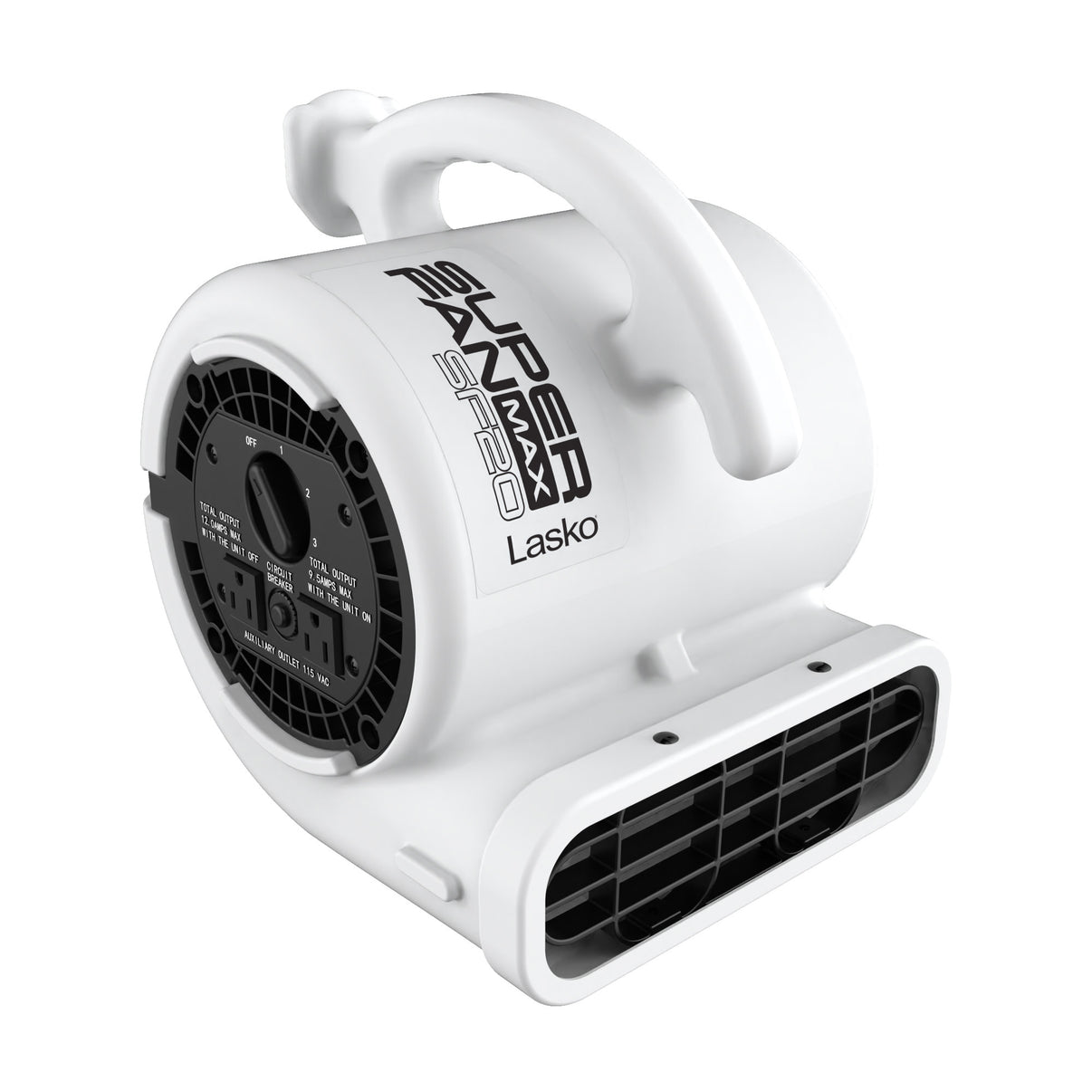Lasko SF-20-G2 Super Fan Max Multi-Purpose Compact Air Mover, Gray ...