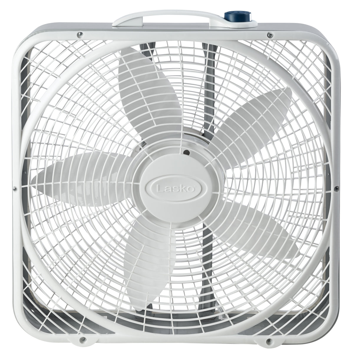 Lasko Power Plus 3- Speed Box Fan, 3721, White
