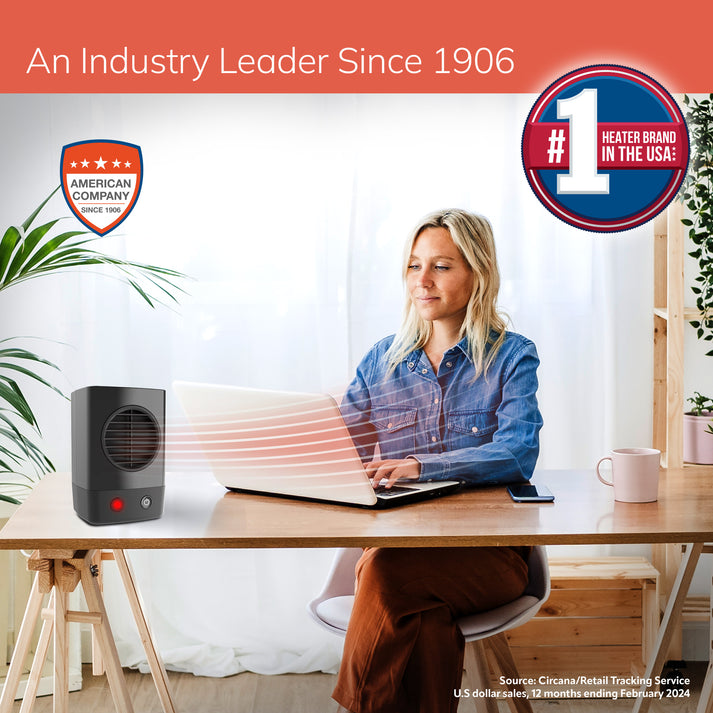 Lasko MyHeat™ Mini Personal Ceramic Heater (black) – Lasko Products LLC