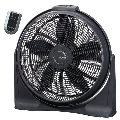 Lasko Cyclone® 4-Speed Fan with Remote Control, A20562, Black