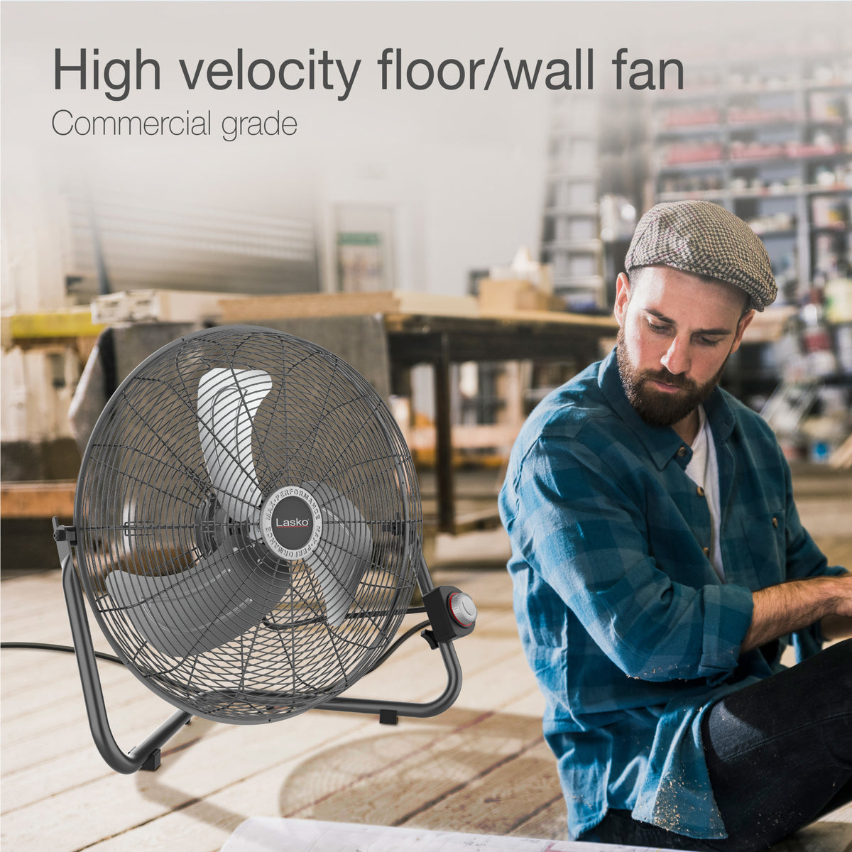 Lasko H20310 20" High Velocity Floor & Wall Mount Fan