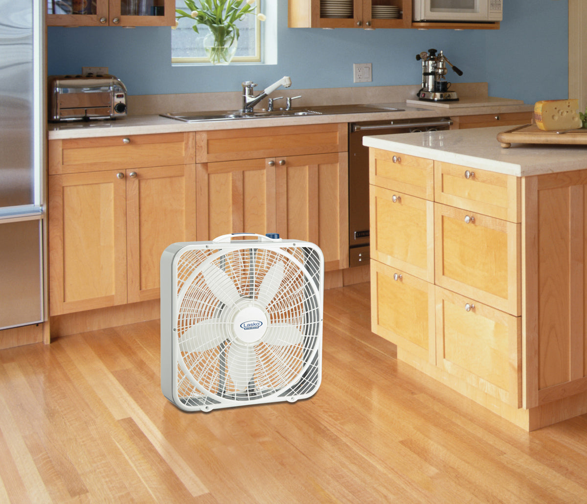 Lasko 20" Weather-Shield Performance Box Fan with High Performance Gri