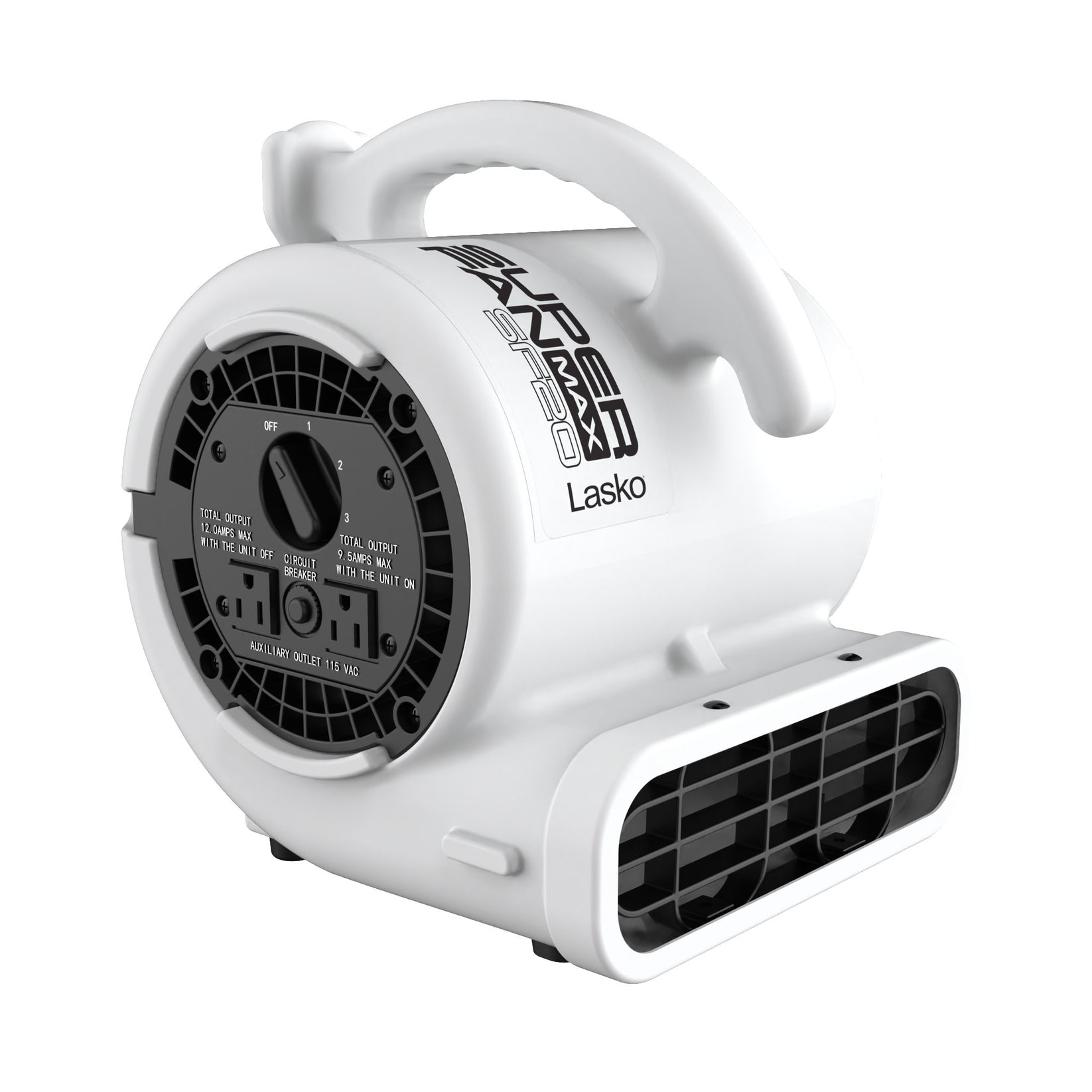 Lasko SF-20-G2 Super Fan Max Multi-Purpose Compact Air Mover, Gray ...
