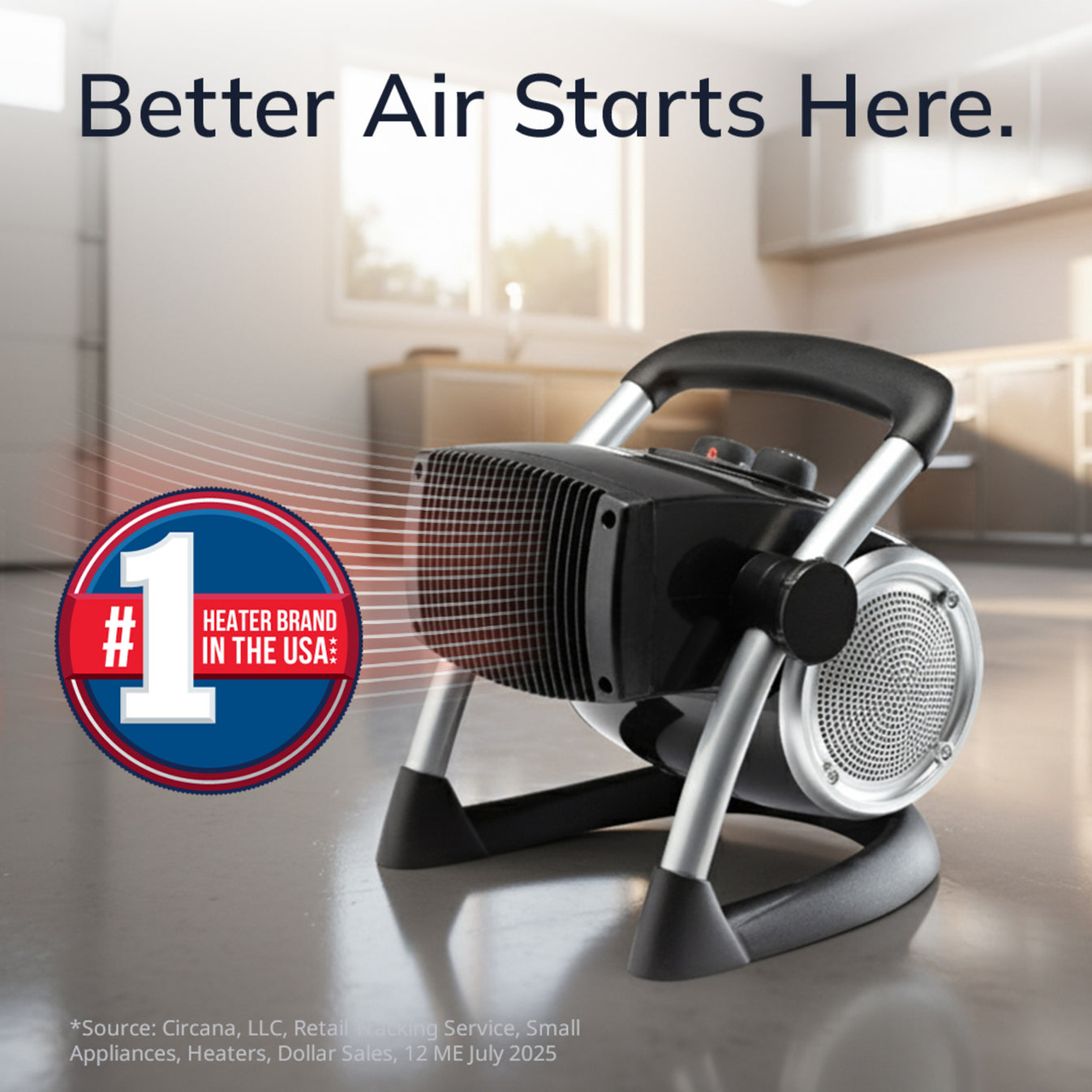 Lasko 1500W Electric Pivoting Utility Ceramic Space Heater with Thermo ...