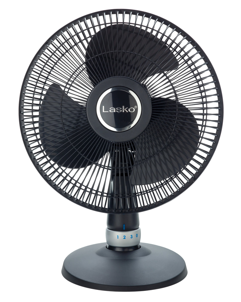 Lasko 12" 3- Speed Performance Table Fan, 2027, Black