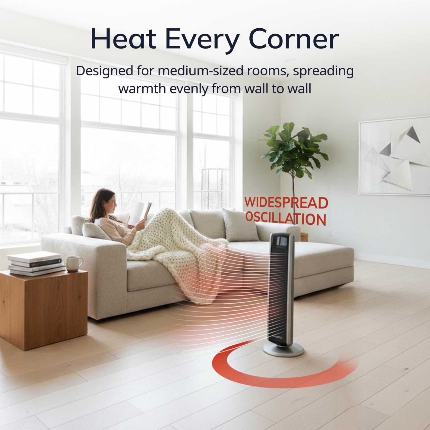 Lasko 5586 1500W Digital Ceramic Tower Space Heater with Remote – Lasko ...
