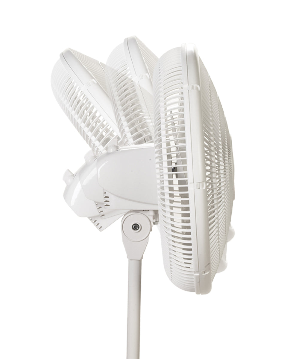 Lasko 16" Oscillating 3-Speed Pedestal Fan, 2520, White