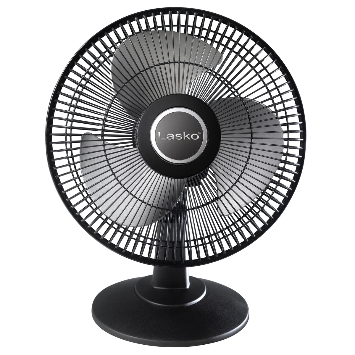 Lasko 12" 3- Speed Oscillating Table Fan, 2018, Black